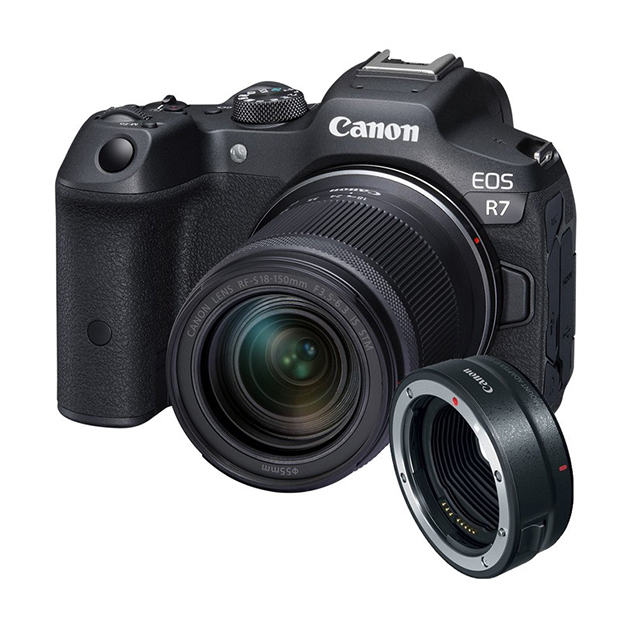 Canon*EOS R7 Body + RF-S 18-150 IS STM + Anello Adattatore EF-EOS R ...